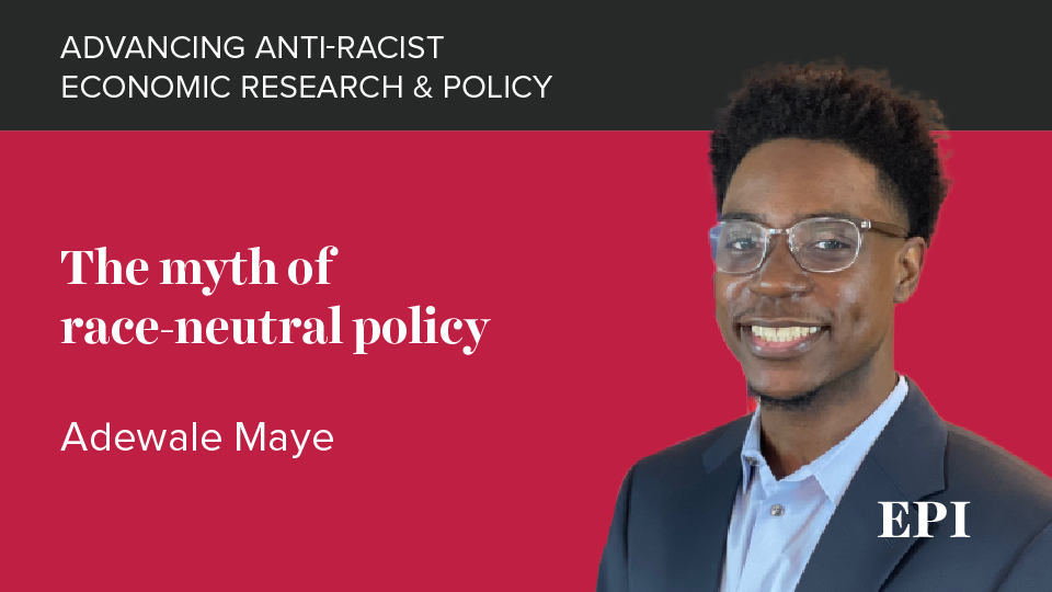 Advancing anti-racist economic research and policy: Perspectives and ... Advancing anti-racist economic research and policy: Perspectives and ...